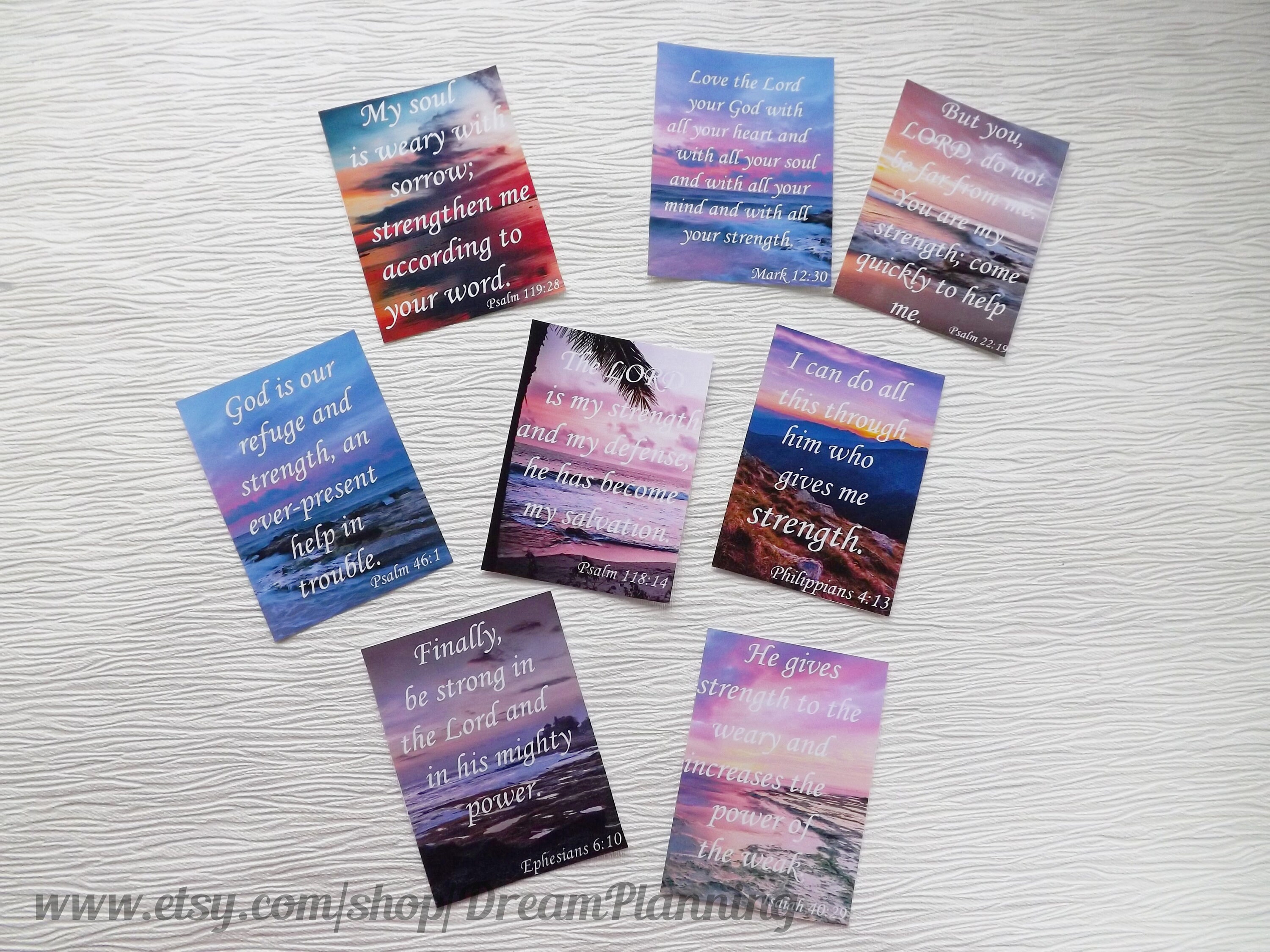 Bible Journaling Scripture Memory Cards Bible Verse Cards - Etsy