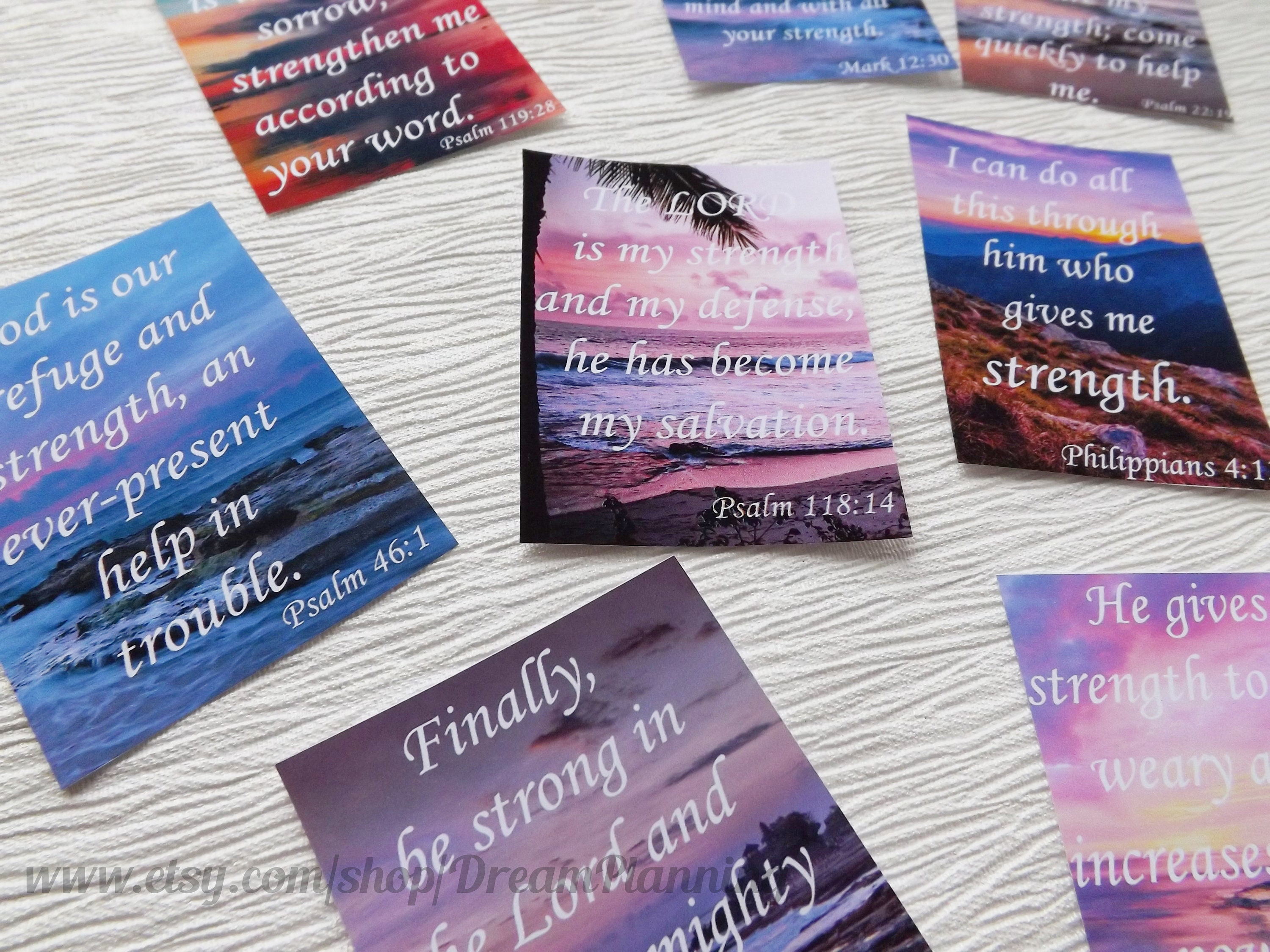 Scripture Cards Printable Bible Journaling Bible Memory Verse - Etsy