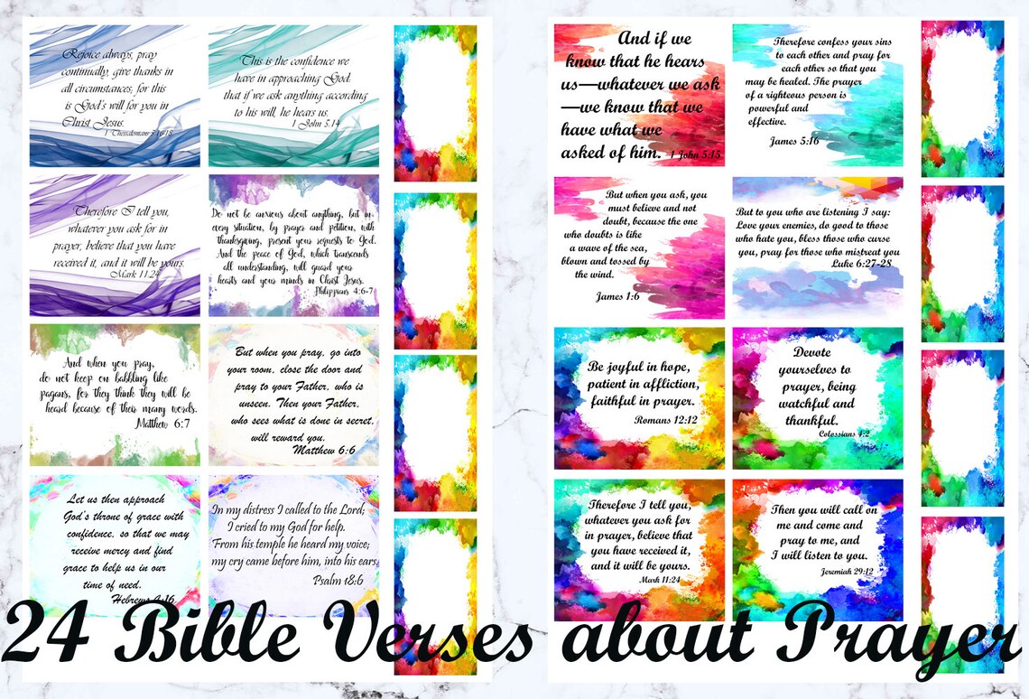 Bible Journaling Printables Prayer Cards Bible Study Cards Pdf Bible ...