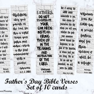 Christian Bookmarks Printable Fathers Day Bible Verses Cards Scripture ...