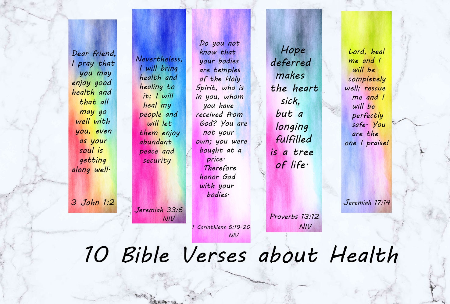 Bible Verse Cards Printable Christian Bookmarks Bible Verses - Etsy