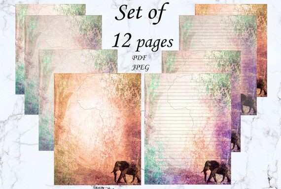 Printable Journal Page printable pages diy journal sheets | Etsy