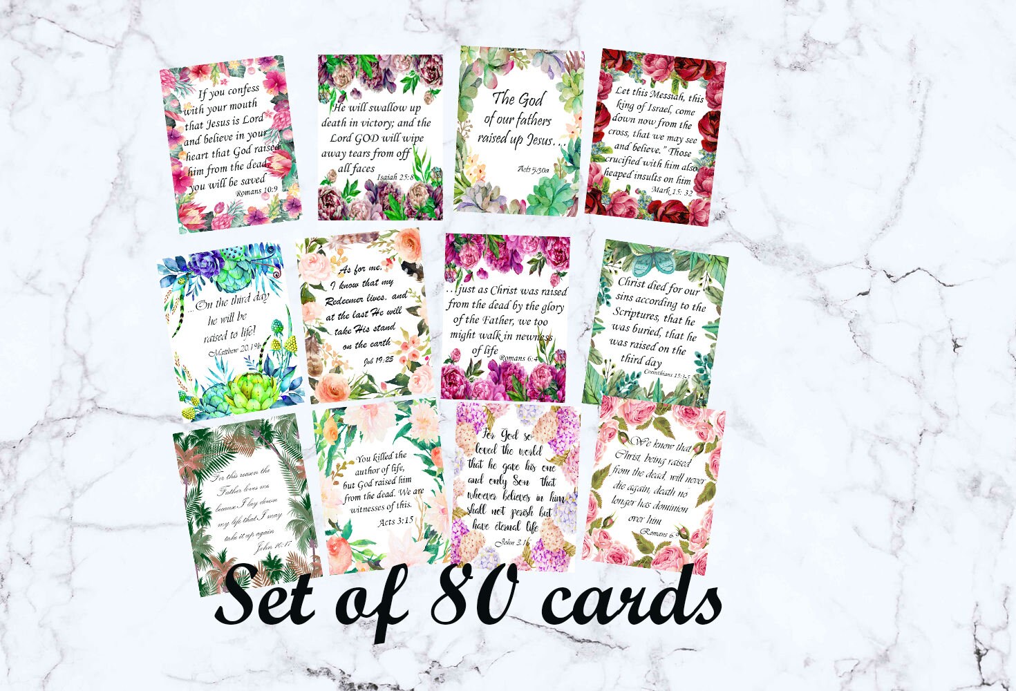 Easter Scriptures Easter Bible Verse Cards Printable Bible Journaling ...