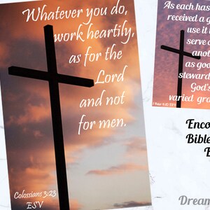 ESV Bible Verse Card Printable Encouraging Bible Verses Scripture Cards ...