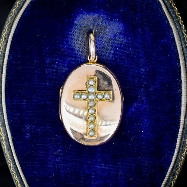 Cross Locket - Etsy