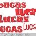 SVG PNG Cutting Files Template Boy Name Lucas Vector Decal Cricut ...