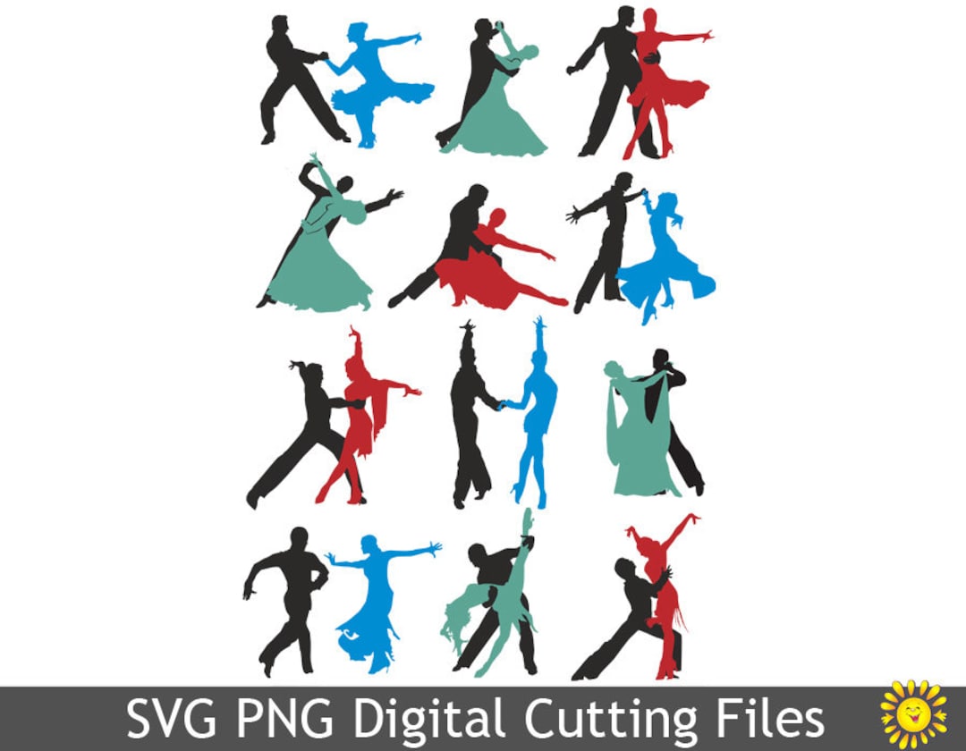 Ball Dancing SVG, PNG Files | DIY Home Party Decor (digital Download ...