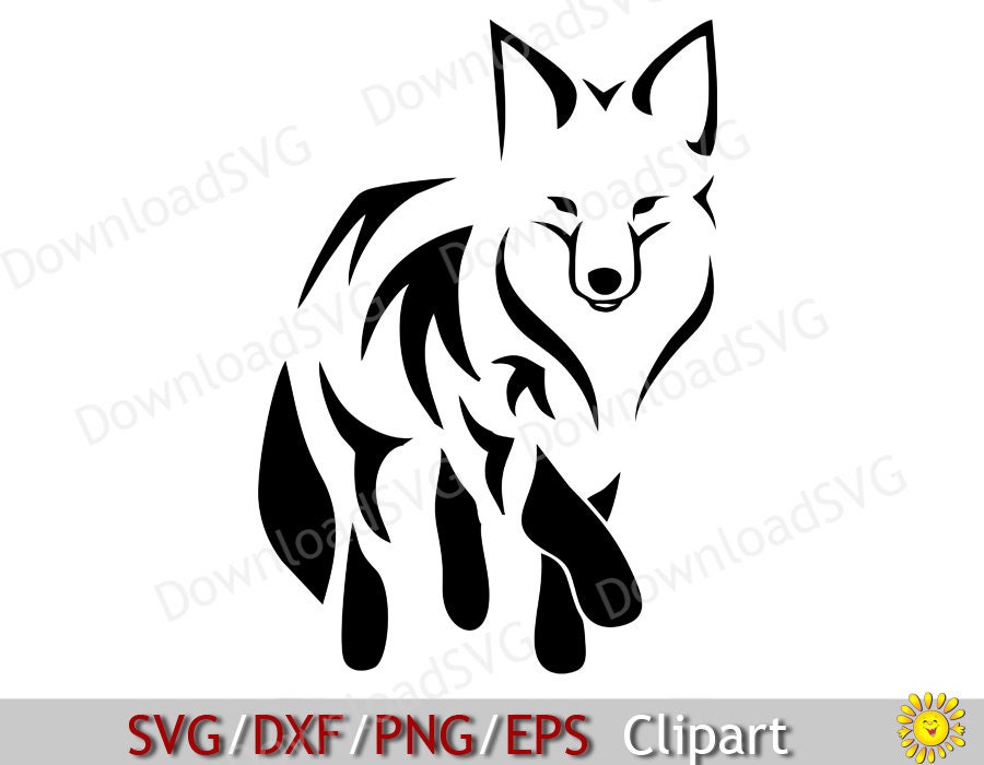 SVG FOX Cutting File Templates Vector Vinyl Transfer Cricut SVG FOX Cutting File Templates Vector Vinyl Transfer Cricut