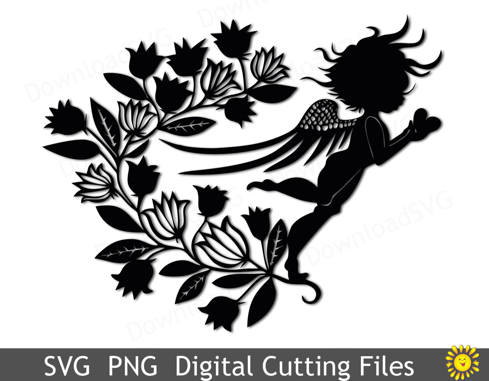 SVG Cutting File Cherub Little Angel Template Cricut - Etsy