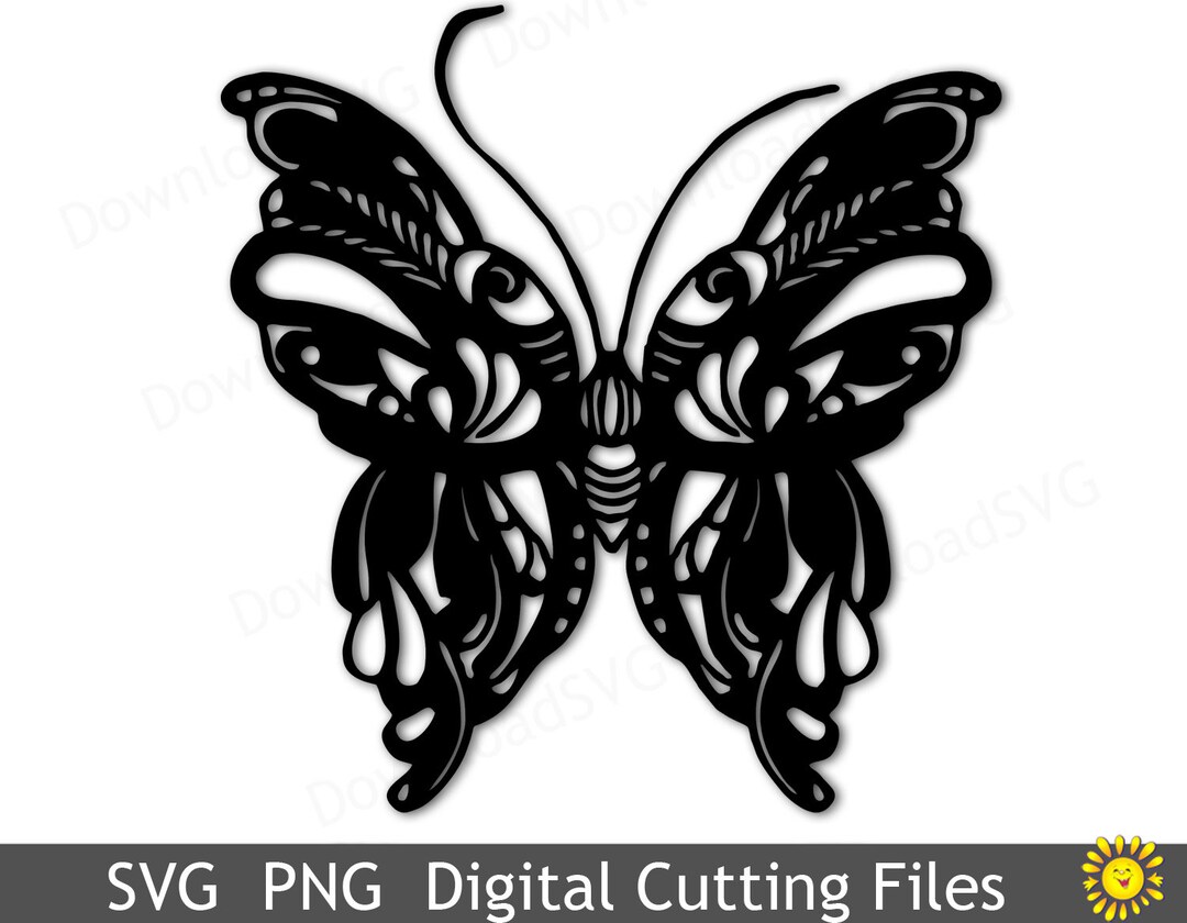 Butterfly Mandala SVG, Cricut Silhouette Cut File (digital Download) - Etsy