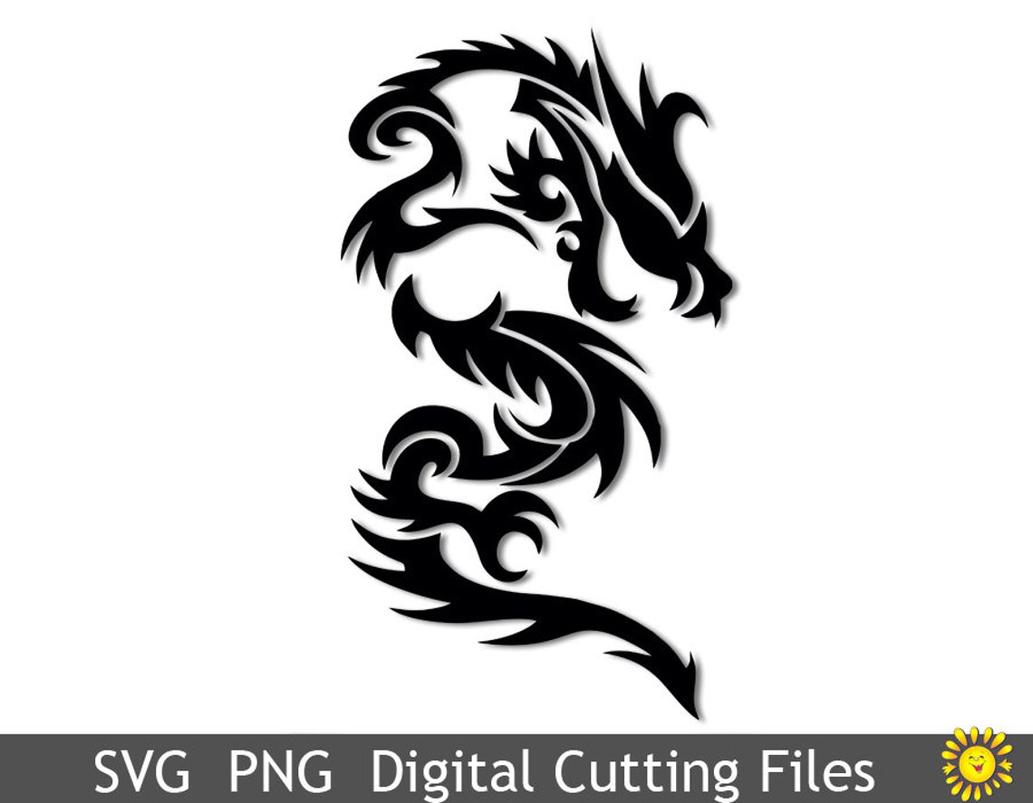 Chinese Dragon SVG Cutting File Template Vinyl Transfer Cricut - Etsy ...