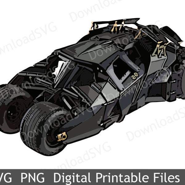 Batmobile Svg/png - Etsy UK