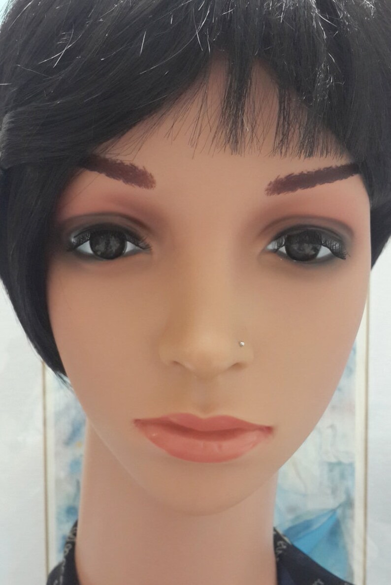 24g 22g 20g 18g 16g Silver Tiny Nose Stud Minimalist Nose - Etsy