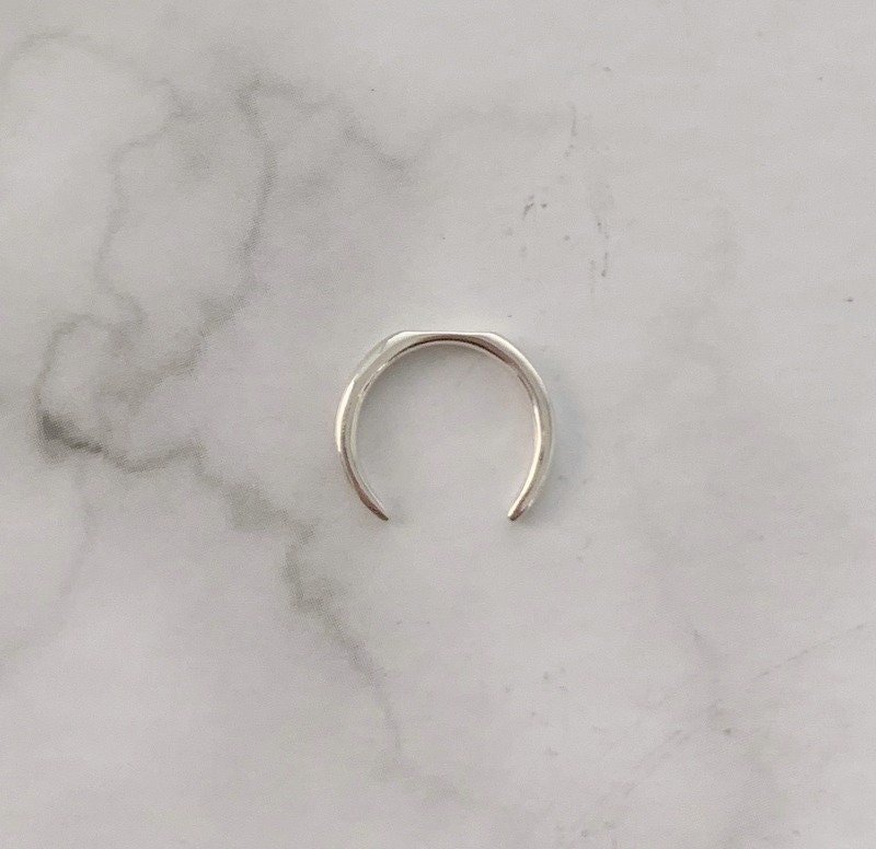 14g Septum Horseshoe-buffalo Horn Jewelry 16g Buffalo Horn - Etsy