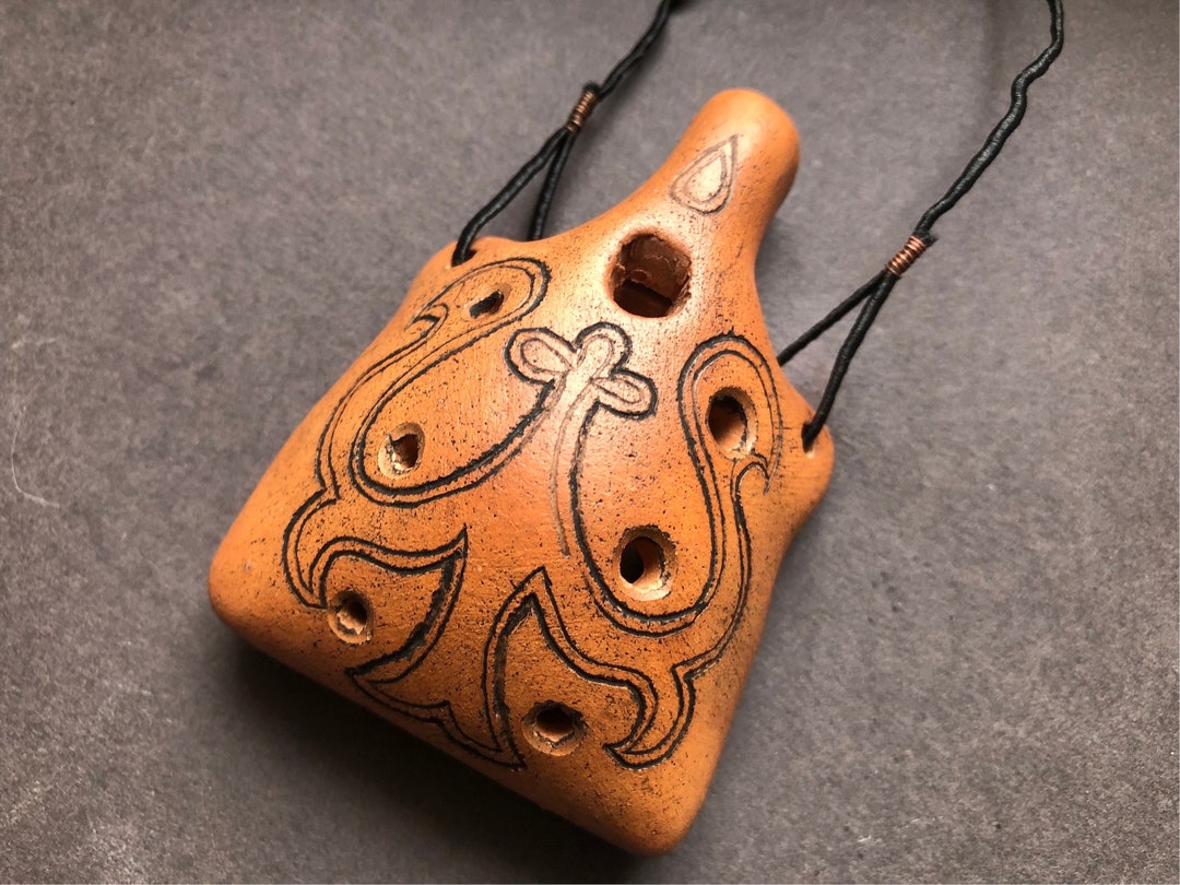 Ocarina Ceramic Flute Handmade Pendant Ocarina Ceramic Musical ...