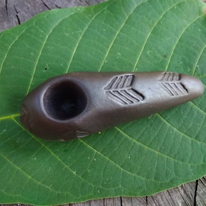 Small Smoking Pipe. Tiny Black Ceramic Pipe for Smoking. Elegant Pocket ...