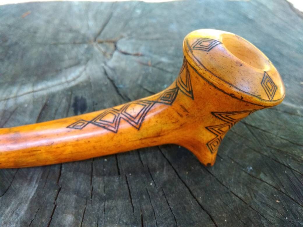 Lange Rauchpfeife aus Keramik. Ritual Clay Pfeife zum Rauchen. - Etsy.de