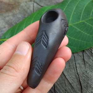 Small Smoking Pipe. Tiny Black Ceramic Pipe for Smoking. Elegant Pocket ...