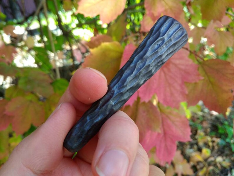 One-hitter Pipe. Small Black Ceramic Textured Mini Chillum. - Etsy