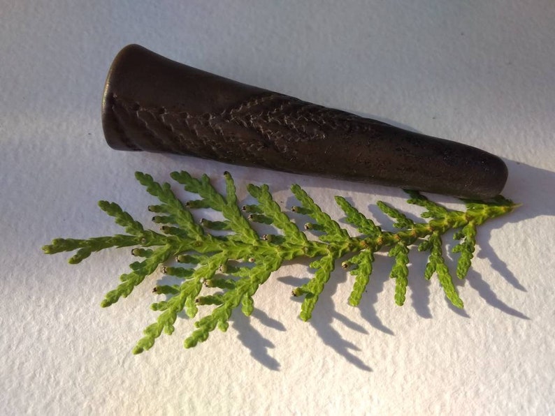 One Hitter Pipe. Small Black Ceramic Mini Chillum With | Etsy