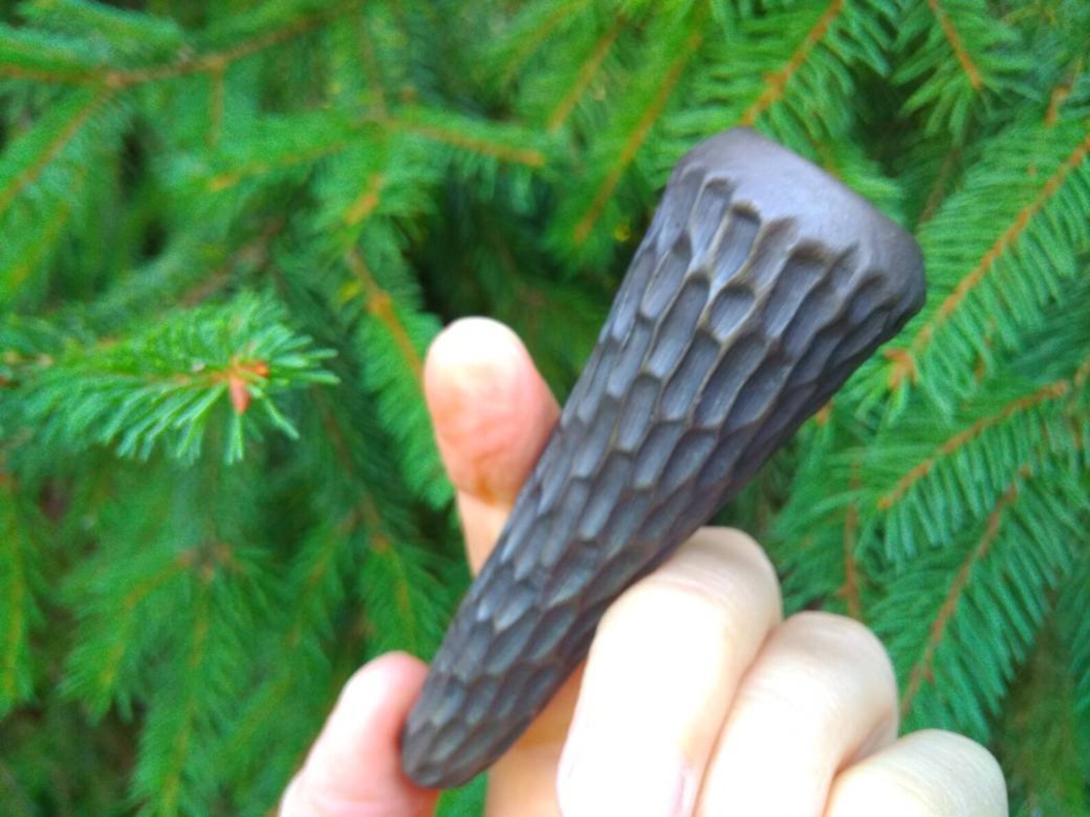 Black Ceramic Chillum. Handmade Clay Smoking Device. - Etsy