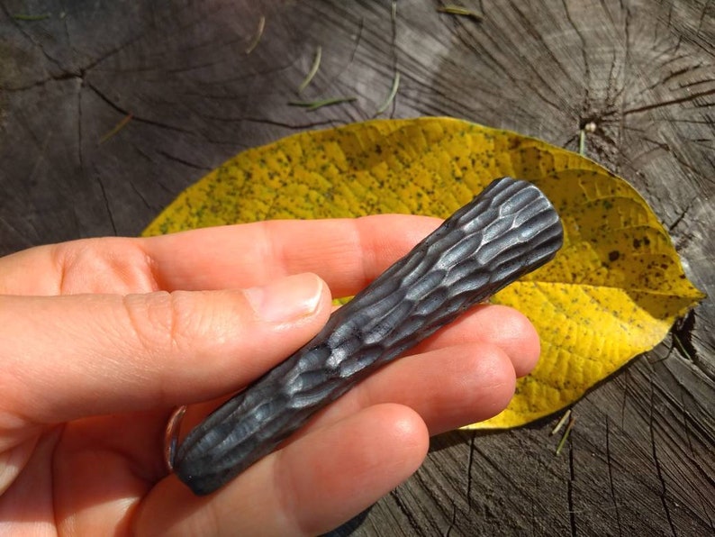 One-hitter Pipe. Small Black Ceramic Textured Mini Chillum. - Etsy