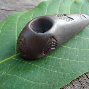 Small Smoking Pipe. Tiny Black Ceramic Pipe for Smoking. Elegant Pocket ...