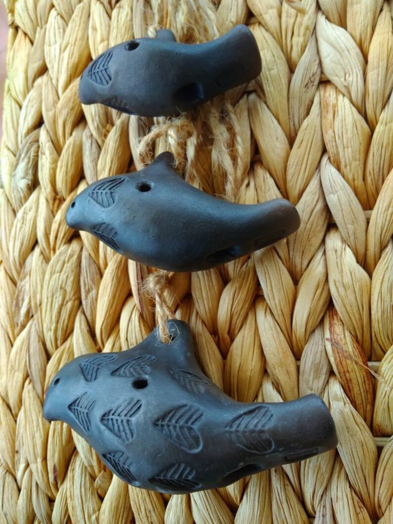 Clay Bird Whistle Set of 3 Ceramic Bird Whistles Handmade | Etsy