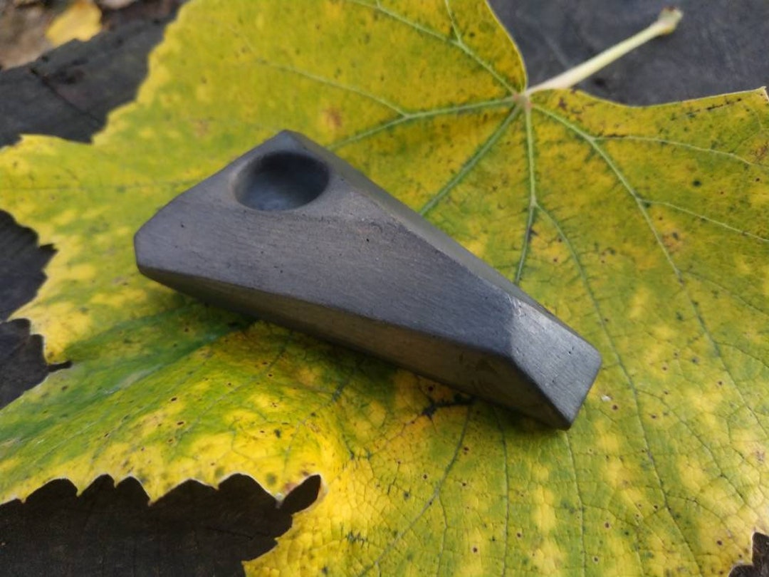 Black Ceramic Smoking Pipe. Elegant Faceted Pipe. Small Pipe for ...