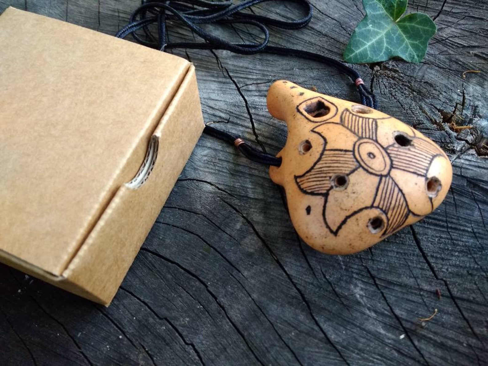 Handmade ocarina ceramic flute. 7 hole unique decorated | Etsy