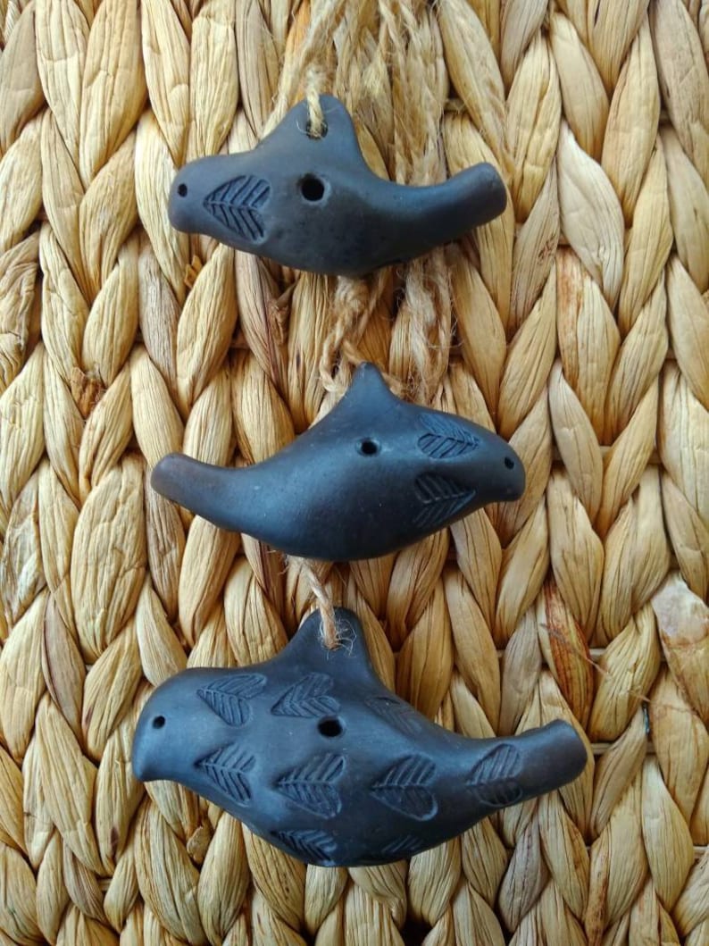 Clay Bird Whistle Set of 3 Ceramic Bird Whistles Handmade | Etsy