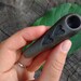 Small Black Smoking Pipe. Tiny Ceramic Pipe for Smoking. Elegant Pocket ...