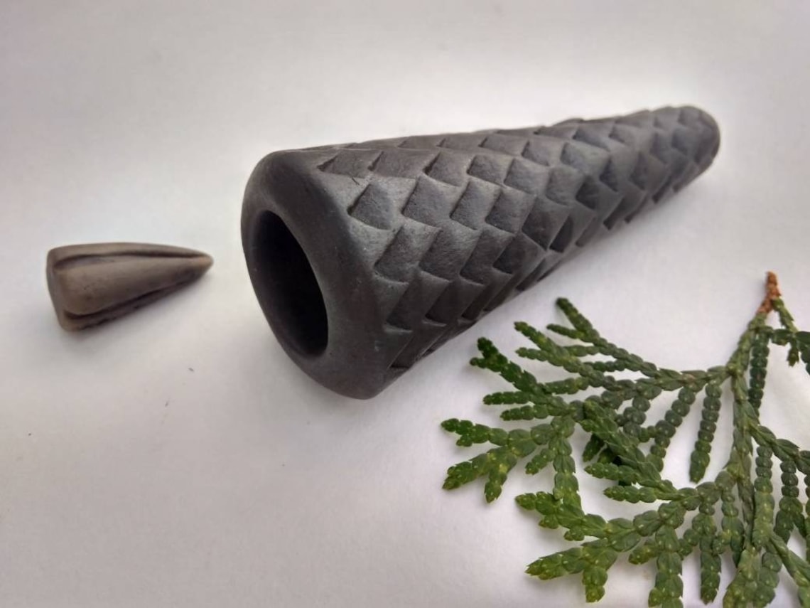 Ceramic Chillum. Handmade Clay Smoking Device. - Etsy