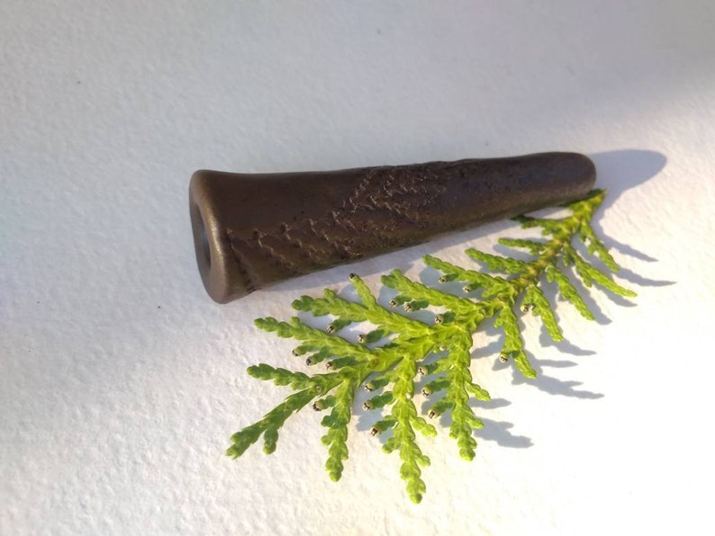 One Hitter Pipe. Small Black Ceramic Mini Chillum With | Etsy