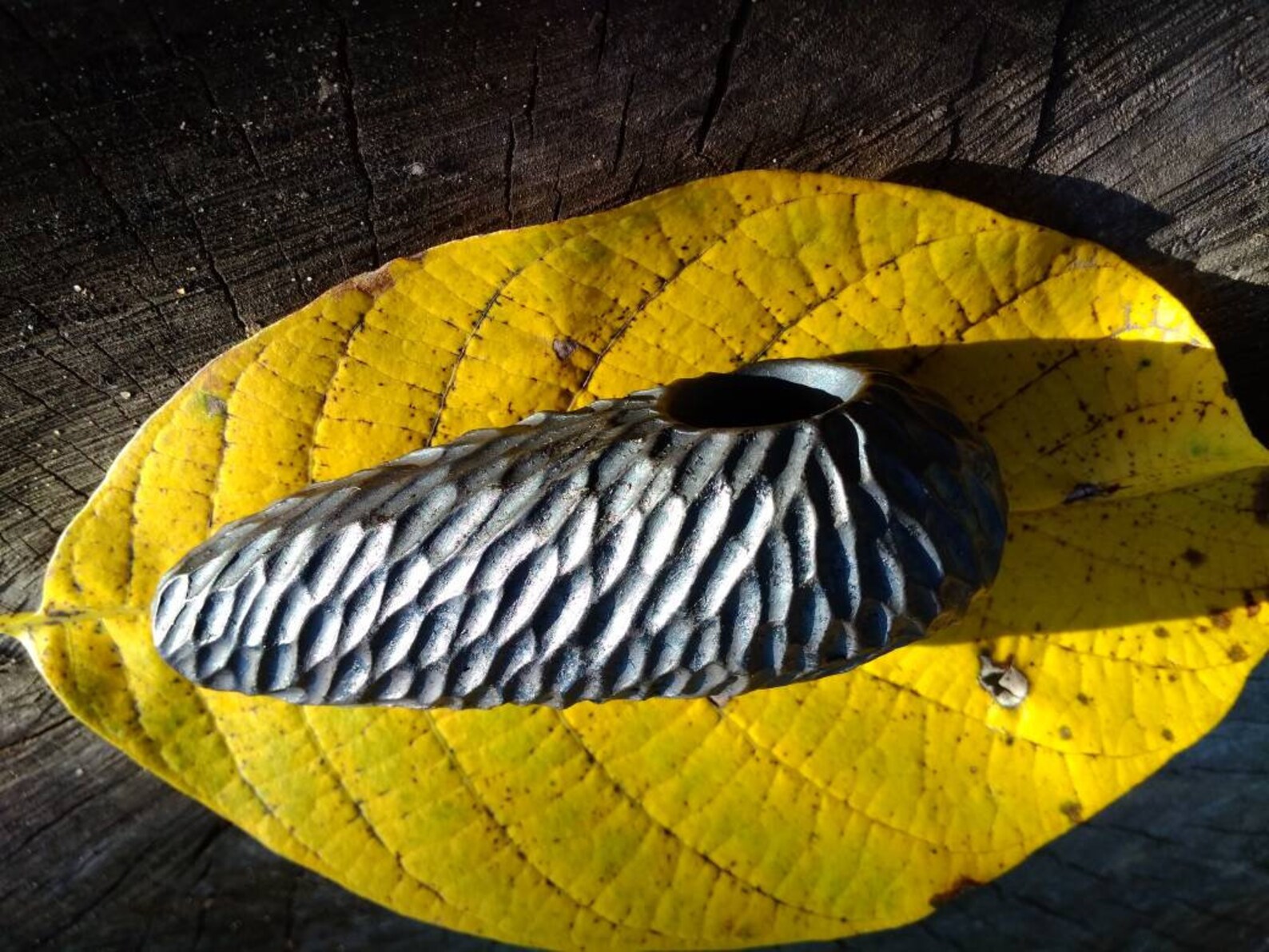 Ceramic Black Smoking Pipe. Small Clay Pipe With Botanical - Etsy