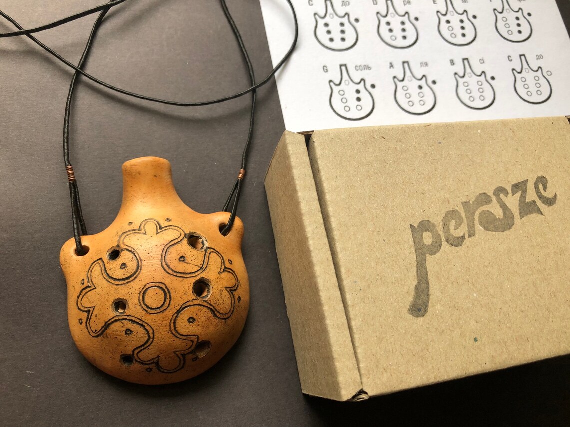 Ceramic Ocarina Handmade Decorated Ocarina Musical Instrument | Etsy