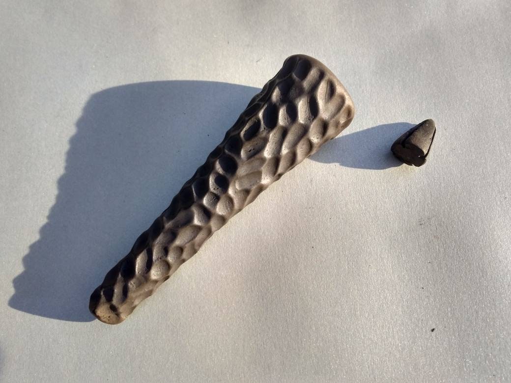 Ceramic Black Chillum. Handmade Clay Smoking Device. - Etsy