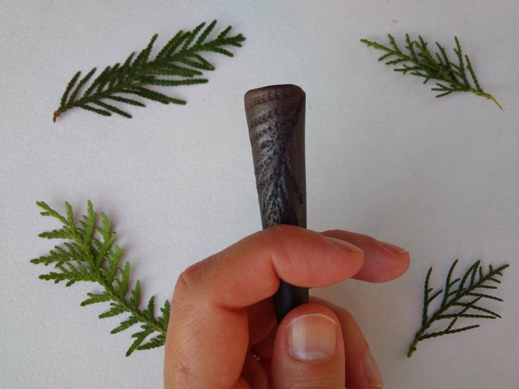 One Hitter Pipe. Small Black Ceramic Mini Chillum With | Etsy