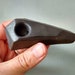 Black Clay Smoking Pipe. Asymmetric Modern Faceted Ceramic - Etsy