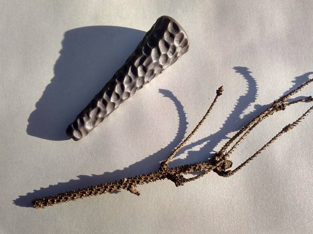 Ceramic Black Chillum. Handmade Clay Smoking Device. - Etsy