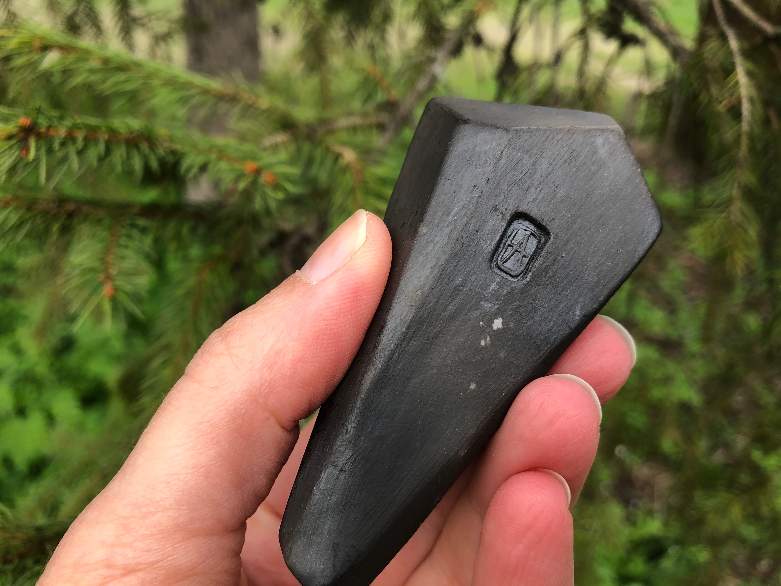 Faceted black ceramic smoking pipe. Stylish cubistic pocket | Etsy