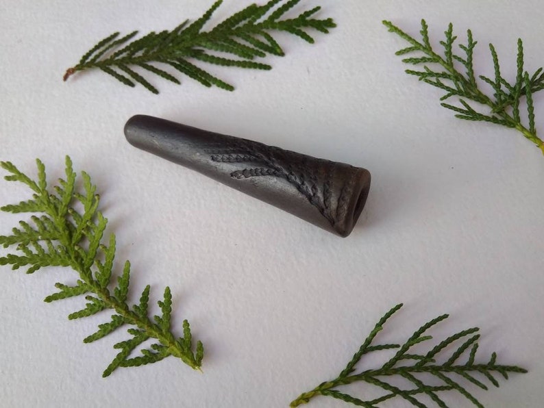 One Hitter Pipe. Small Black Ceramic Mini Chillum With | Etsy