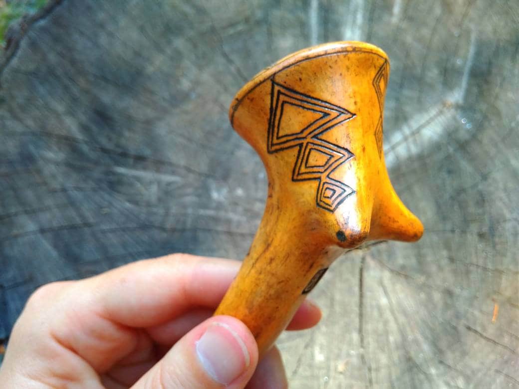 Long Ceramic Smoking Pipe. Ritual Clay Pipe for Smoking. - Etsy