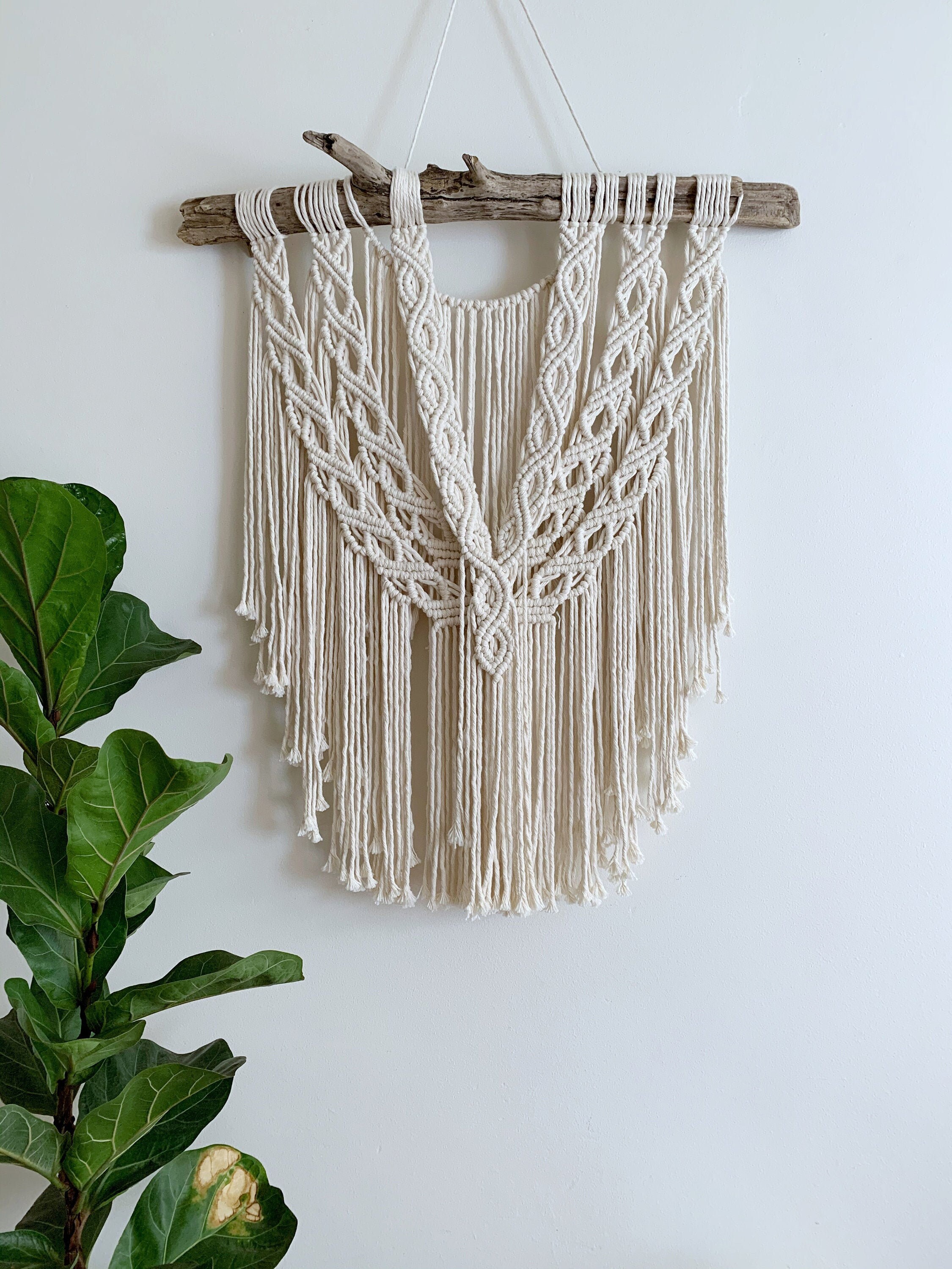Home Decor Intricate Macrame Wall Hanging Macrame with gems Handmade ...