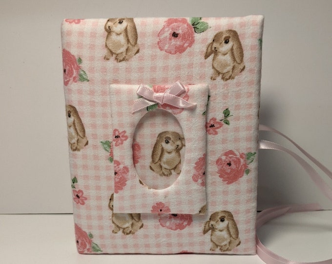Personalized Pink Bunny Photo Album for Easter Holds 100 4 X6 Handmade ...