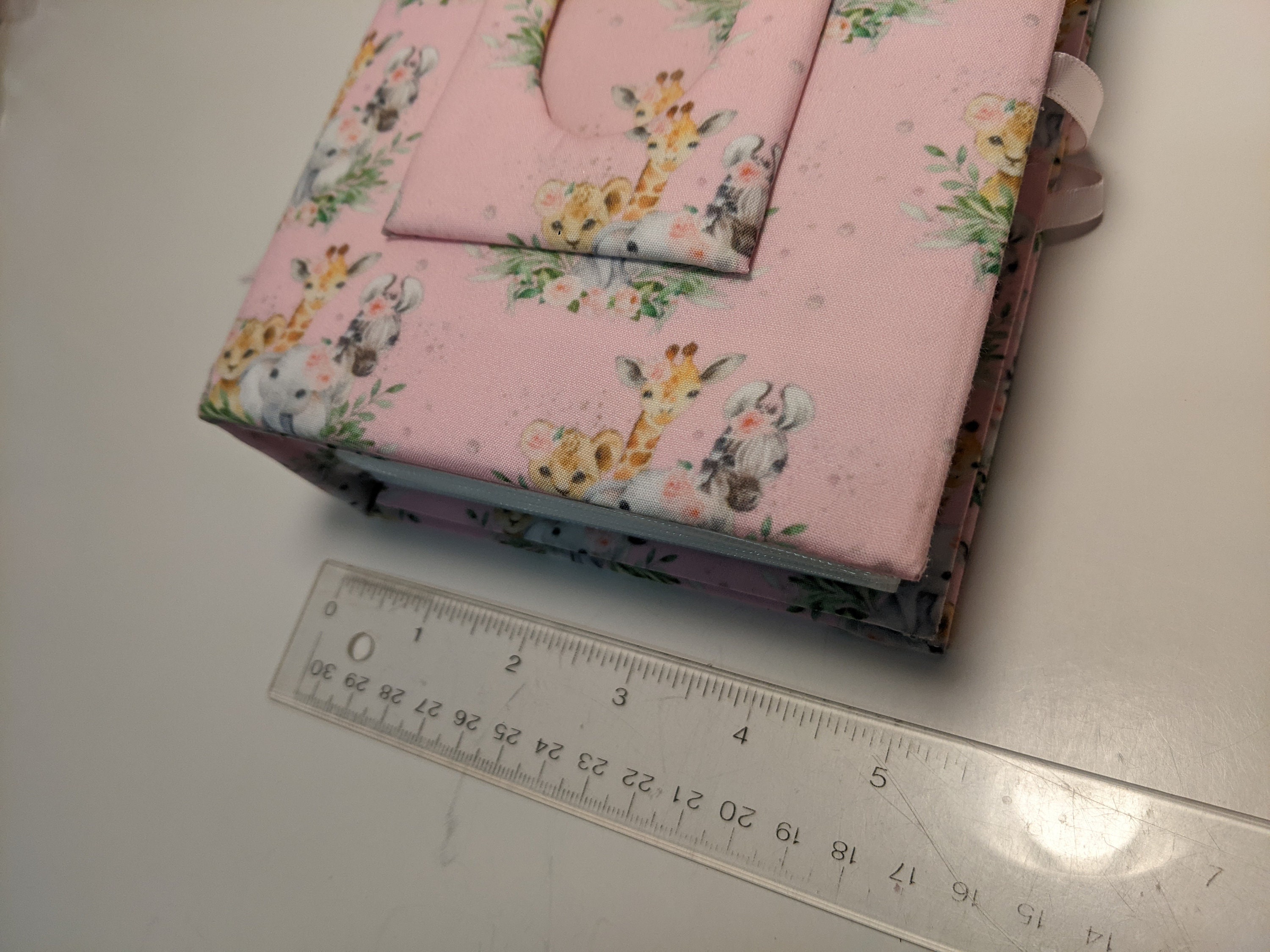 Baby Jungle Animals Custom Photo Album in Pink for Baby Girl- Holds 100 ...