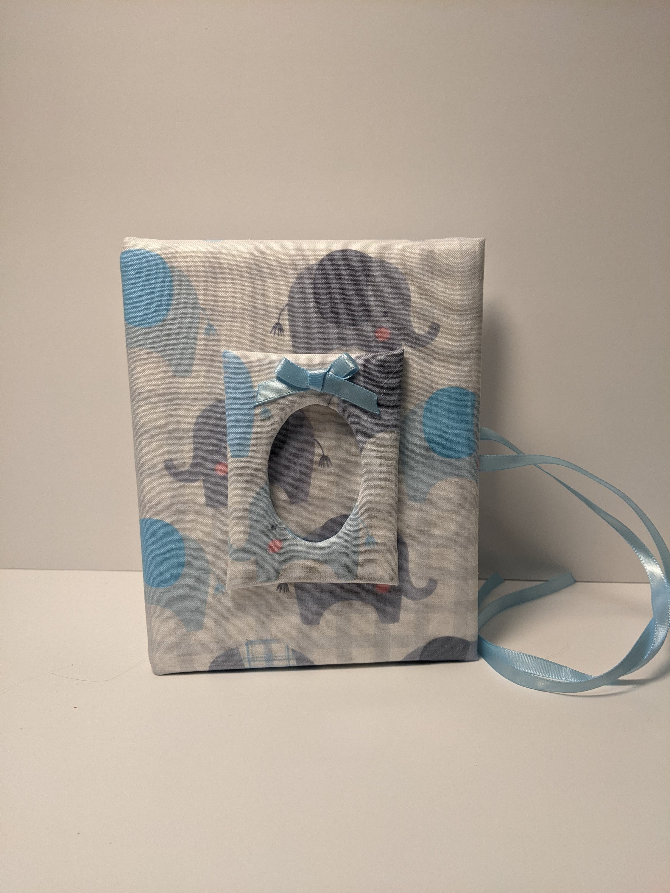 New Baby Boy Plaid Elephant Photo Album Holds 100 4x6 - Etsy