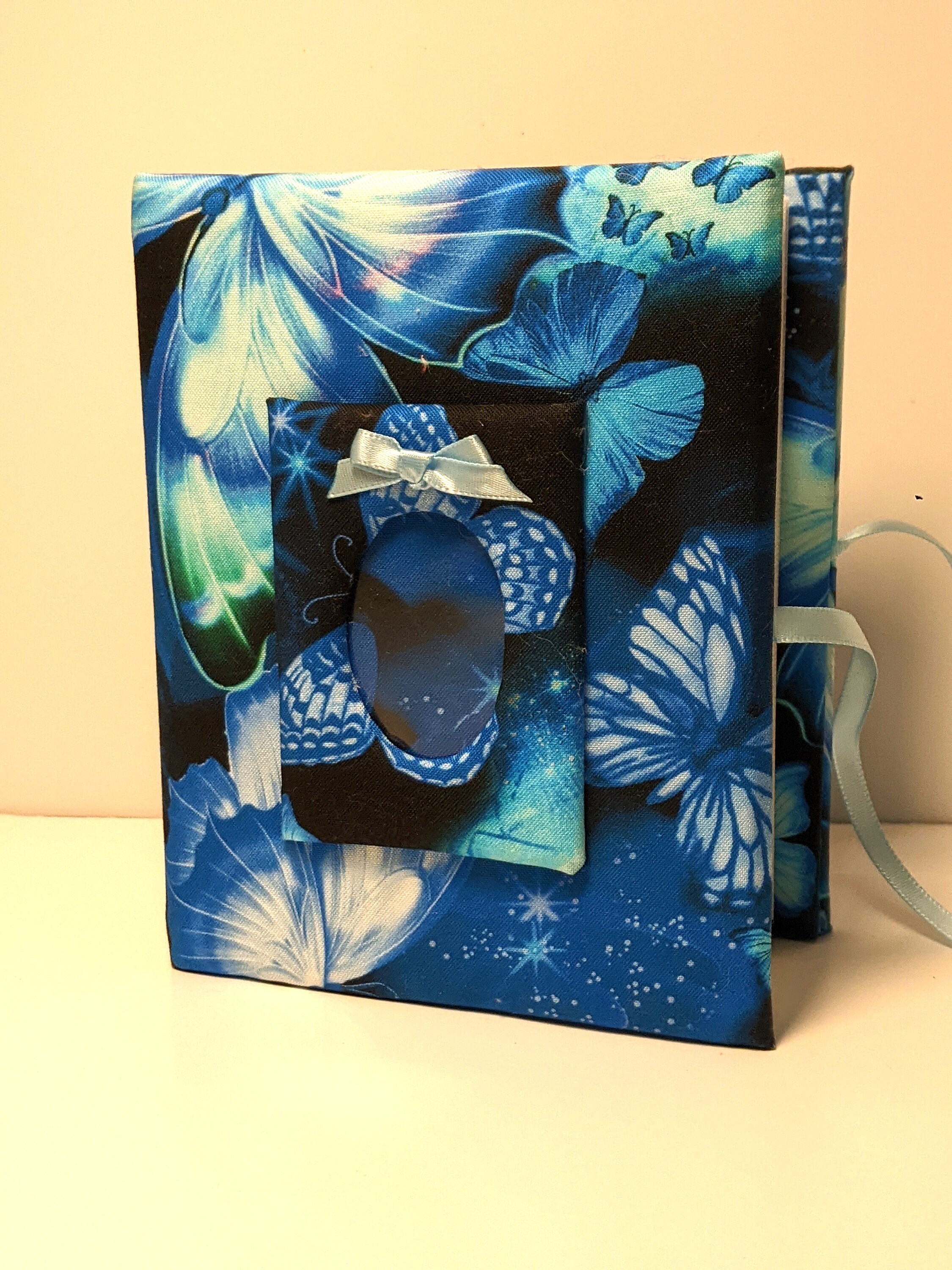 Timeless Treasures Blue Butterfly Photo Album - Holds 100 4 X 6 Photos ...