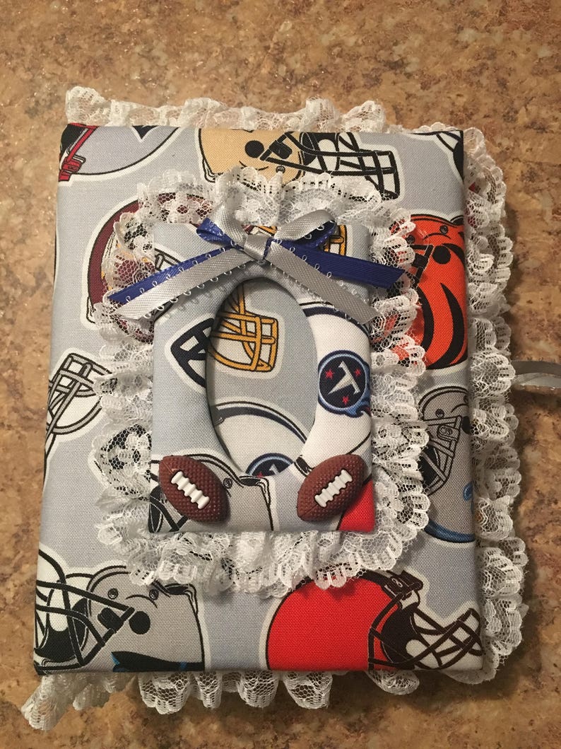 NFL Football Fabric Photo Album - Holds 100 4x6 Photos - for the ...