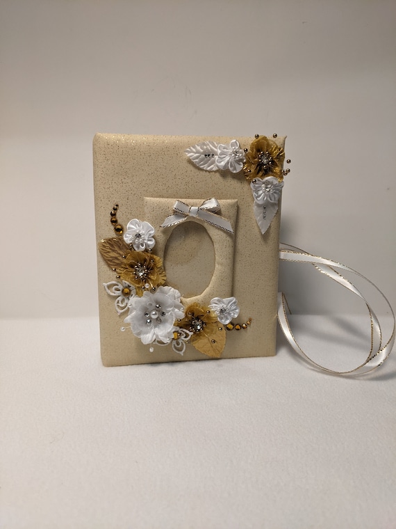 BEAUTIFUL Custom Gold Wedding Photo Album Handmade 7 X 5 - Etsy